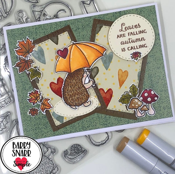 Autumn Charm - Outline Die - Fox & Hedgehog - Keep It Simple Paper Crafts