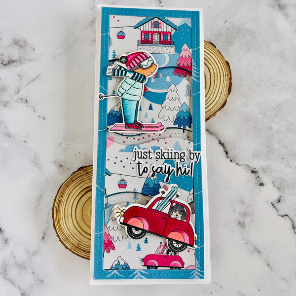 Ski Resort - Outline Die - Deck the Hills - Keep It Simple Paper Crafts