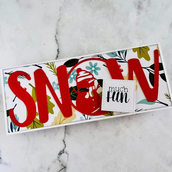 SNOW word Cut File - Keep It Simple Paper Crafts