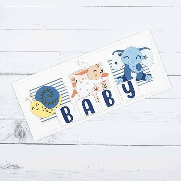 Slimline Cuts - Stitched Squares - Keep It Simple Paper Crafts