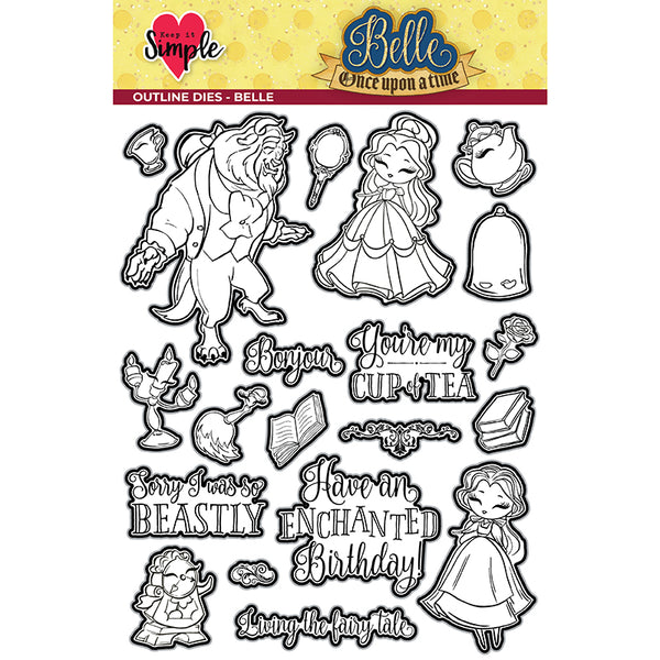 Belle - Outline Die - Belle - Keep It Simple Paper Crafts