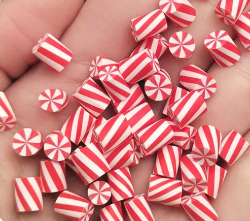 Polymer Clay - Chunky Red Peppermints - Keep It Simple Paper Crafts