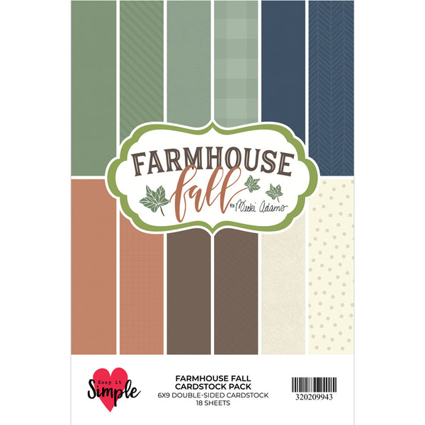 Farmhouse Fall - Cardstock Pack - 6x9 - Keep It Simple Paper Crafts