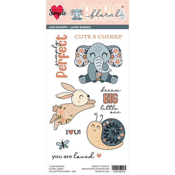 Floral Baby - Collection Stamp - Land Babies - Keep It Simple Paper Crafts