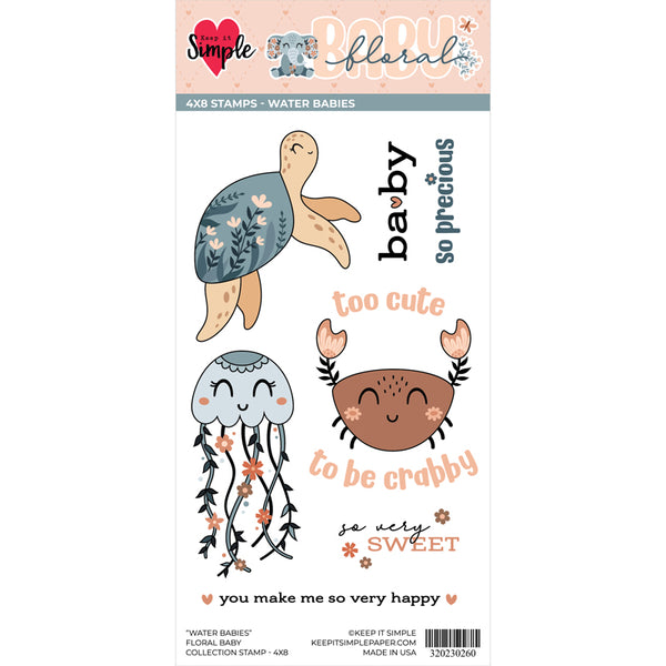 Floral Baby - Collection Stamp - Water Babies - Keep It Simple Paper Crafts