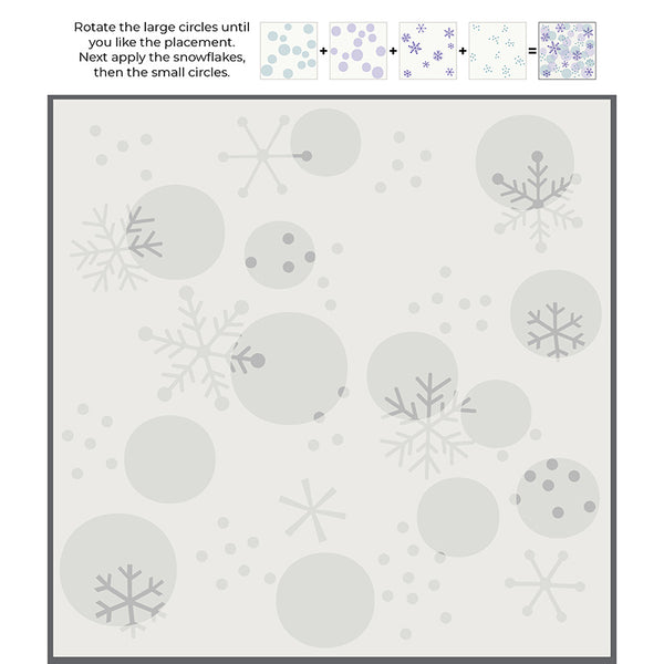 Stencil - Snowfall - Keep It Simple Paper Crafts