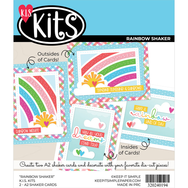 Shaker Kit - Rainbow Shaker Card Kit - Keep It Simple Paper Crafts