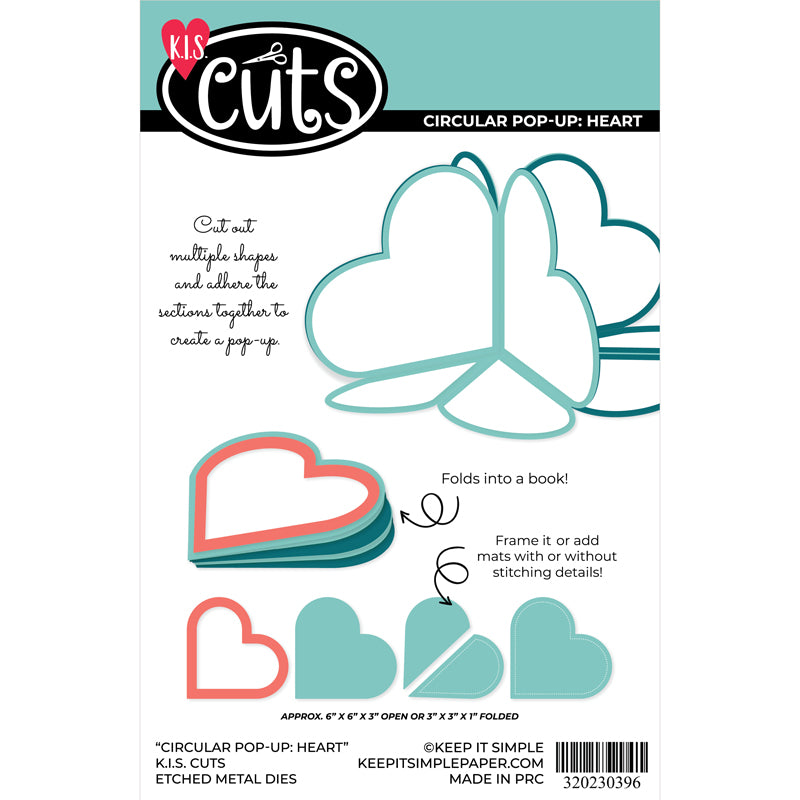 KIS Cuts - Circular Pop-Up - Heart - Keep It Simple Paper Crafts