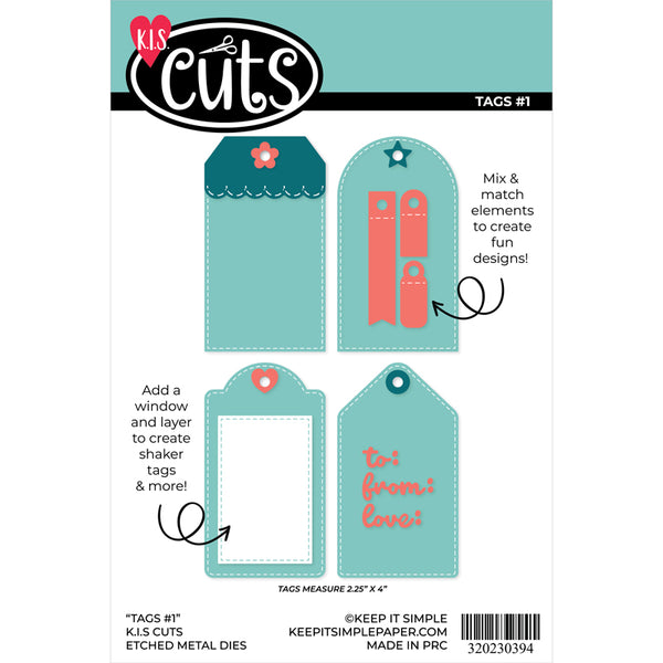 KIS Cuts - Shaker Tags - #1 - Keep It Simple Paper Crafts