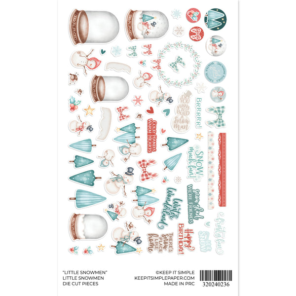 Little Snowmen - Die Cut Pieces - Keep It Simple Paper Crafts