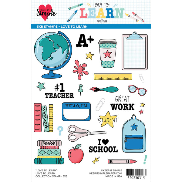 Love to Learn - Collection Stamp - Keep It Simple Paper Crafts