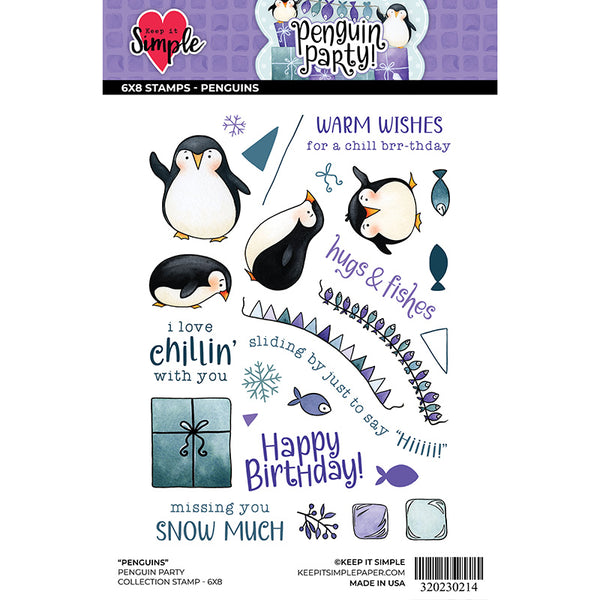 Penguin Party - Collection Stamp - Penguins - Keep It Simple Paper Crafts