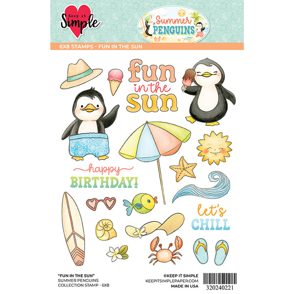 Summer Penguin - Collection Stamp - Keep It Simple Paper Crafts