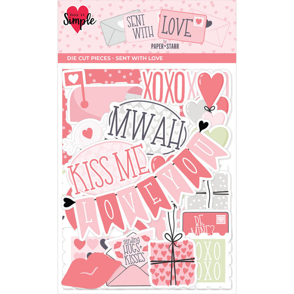 Sent With Love - Die Cut Pieces - Sent With Love - Keep It Simple Paper ...