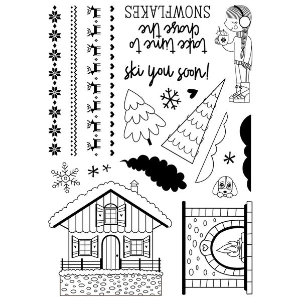 Ski Resort - Collection Stamp - At The Lodge - Keep It Simple Paper Crafts