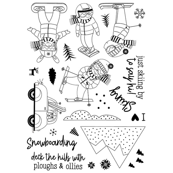 Ski Resort - Collection Stamp - Deck The Hills - Keep It Simple Paper ...