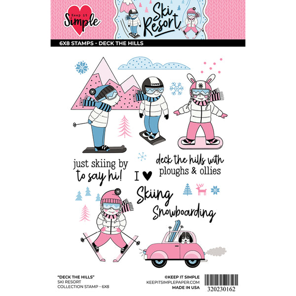 Ski Resort - Collection Stamp - Deck The Hills - Keep It Simple Paper ...