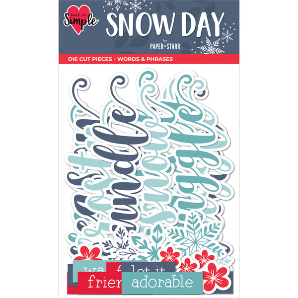 Snow Day - Die Cut Pieces - Words & Phrases - Keep It Simple Paper Crafts
