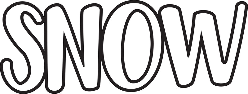 SNOW word Cut File - Keep It Simple Paper Crafts