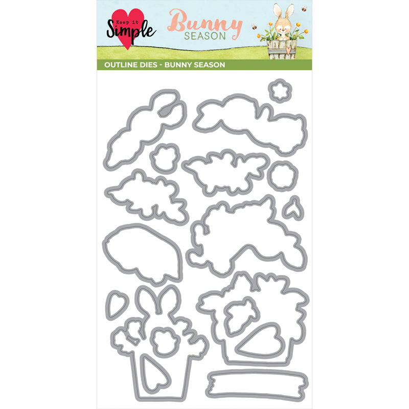 Bunny Season - Outline Die - Bunny Season - Keep It Simple Paper Crafts