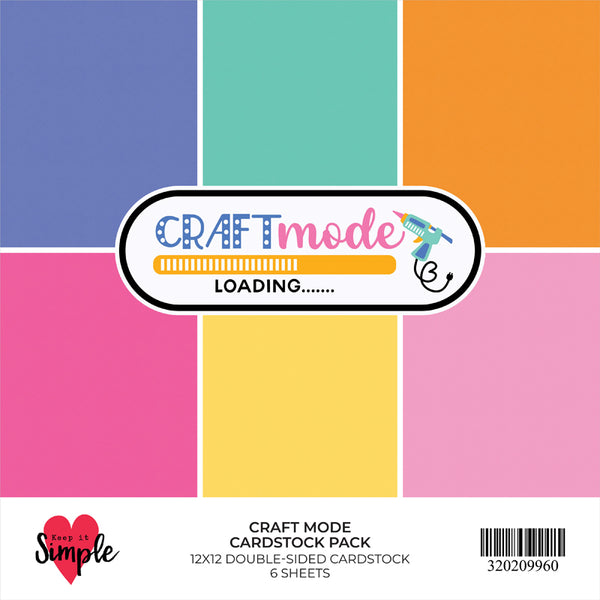 Craft Mode - Cardstock Pack - 12x12 - Keep It Simple Paper Crafts