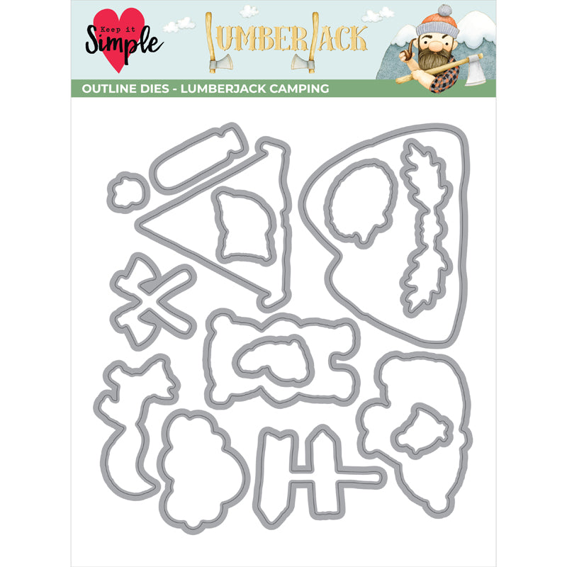 Lumberjack - Outline Dies - Camping - Keep It Simple Paper Crafts