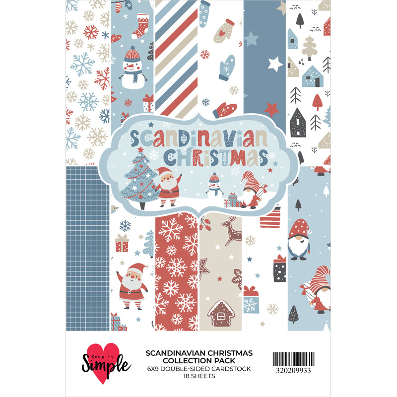 Scandinavian Christmas - 6x9 Paper Pack - Keep It Simple Paper Crafts