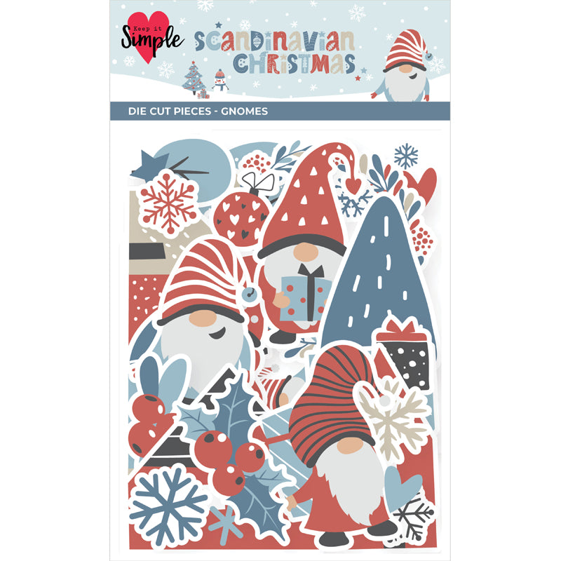 Scandinavian Christmas - Die Cut Pieces - Gnomes - Keep It Simple Paper ...